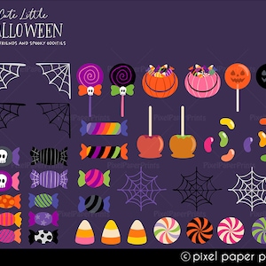 Halloween Clip Art - Cute Little Halloween - Halloween Bundle - Witch ...