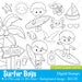 Surfer Boys - Digital Stamps - Clipart - Etsy
