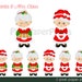 Santa and Mrs. Claus Clip Art Christmas Clipart Santas Wife Digital ...