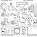 Back to School - Digital Stamps - Clipart Line Art - Etsy