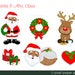 Santa and Mrs. Claus - Christmas Clipart - Black Santa Claus - Clip Art ...