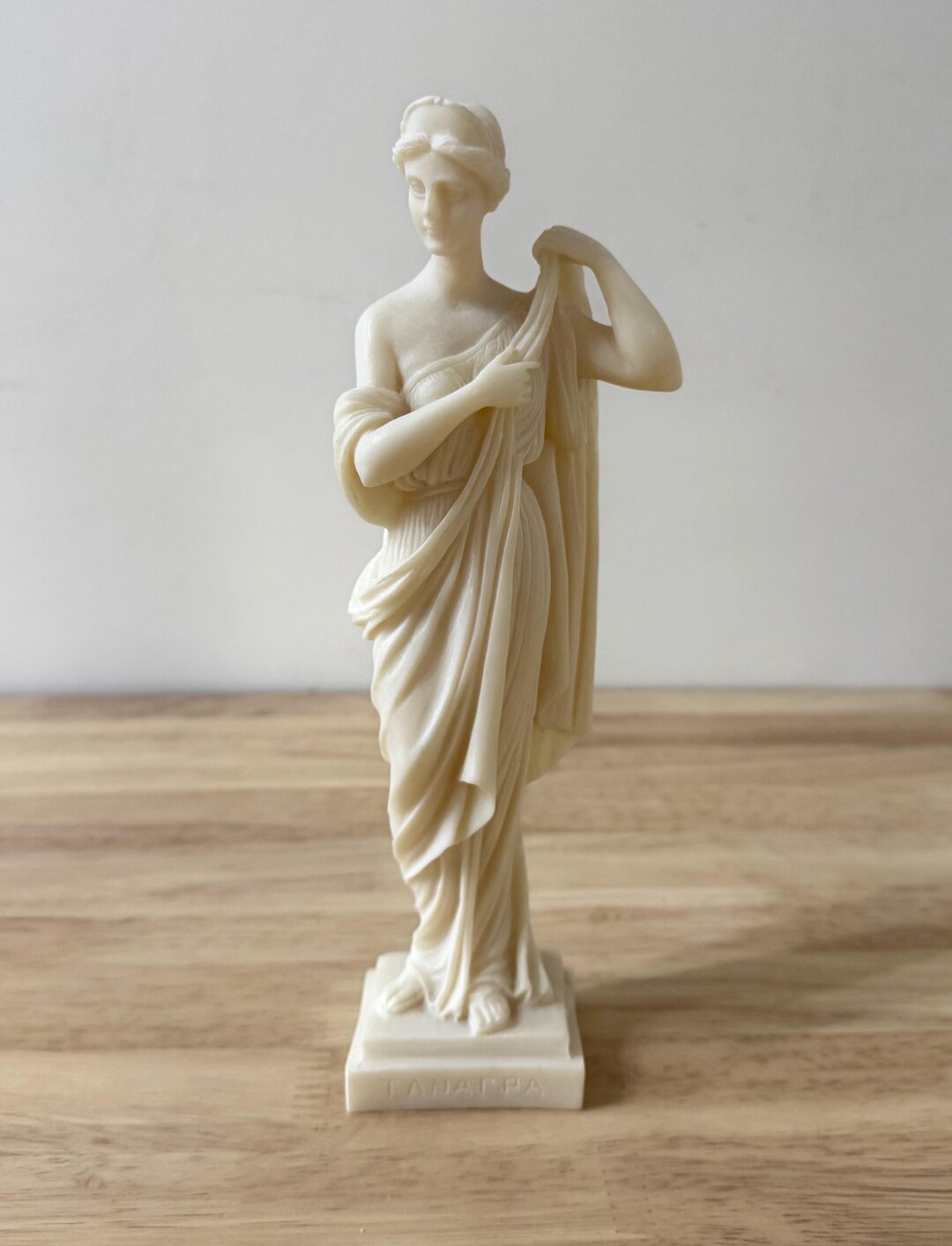 Alabaster/resin Tanagra Figurine – Made in Greece, Vintage Classical ...
