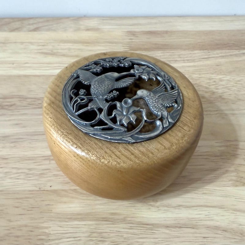 Trinket Box Pewter or Wood - Etsy UK