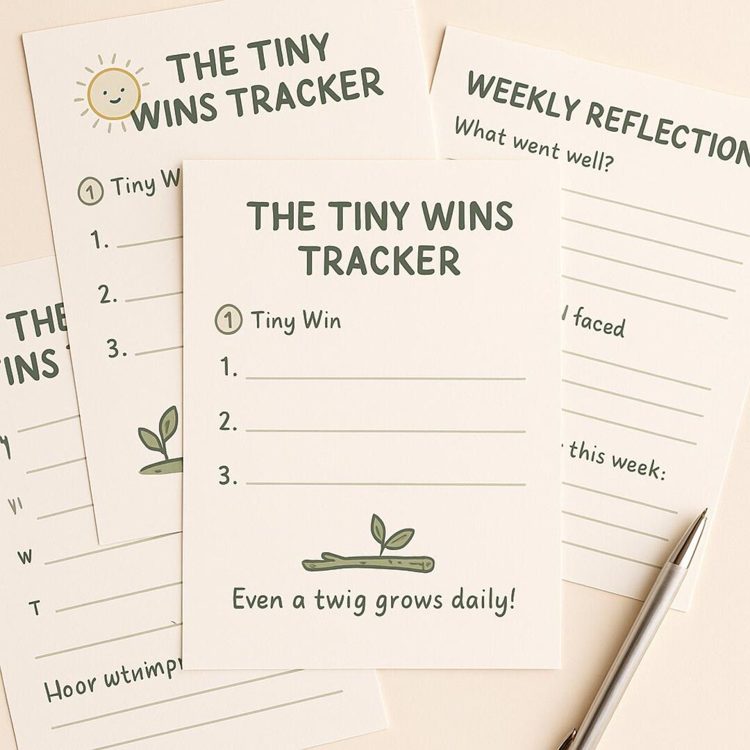 Tiny Wins Tracker | Printable Daily Gratitude Journal (PDF) - Etsy