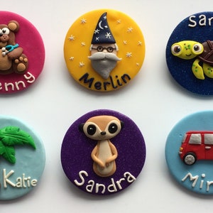 Handmade Personalised Name Badges With Brooch Pin - Etsy UK