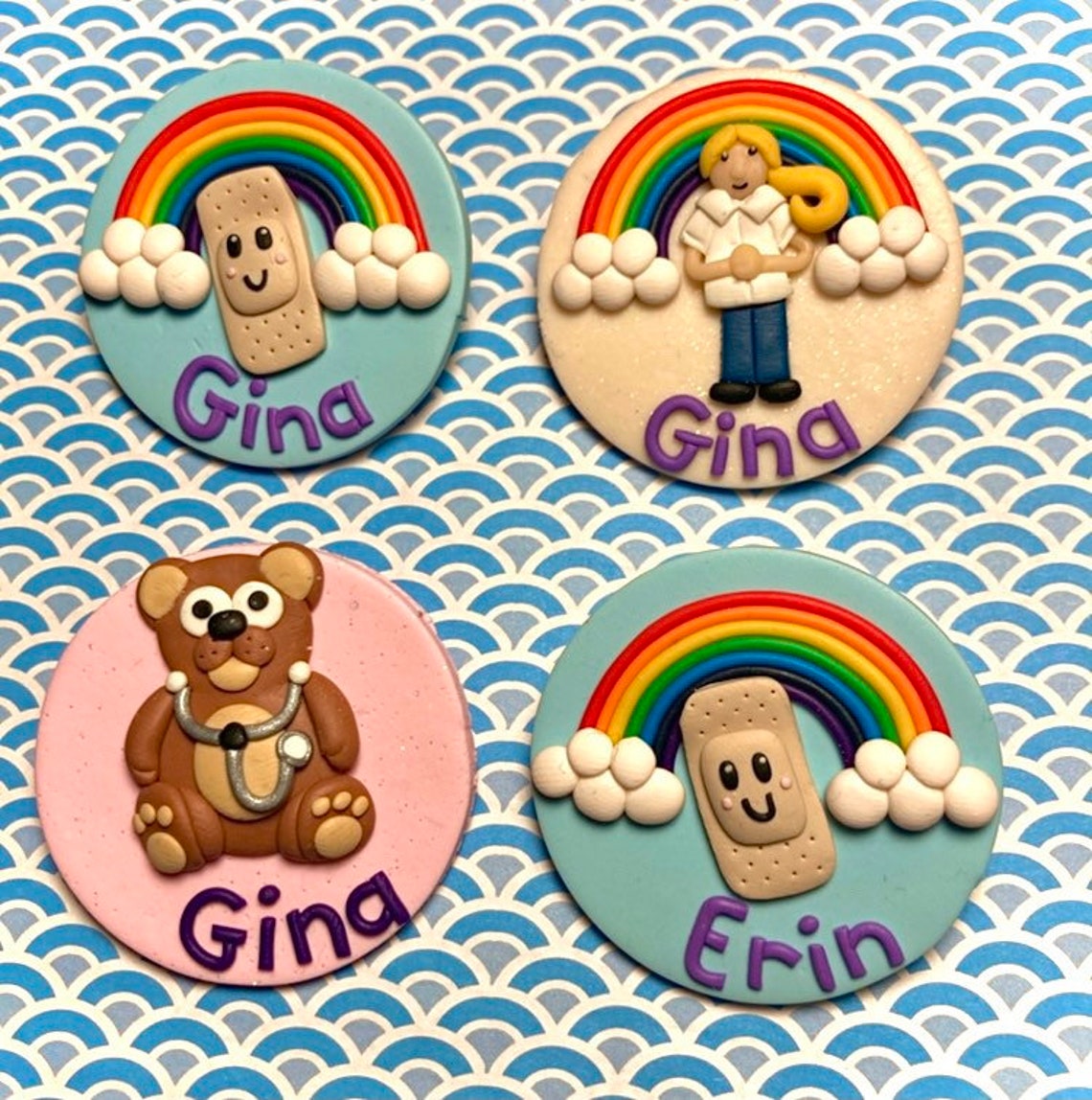 Handmade Personalised Name Badges With Magnetic Clasp - Etsy UK