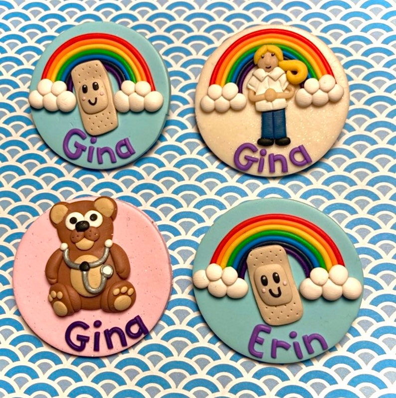 Handmade Personalised Name Badges With Magnetic Clasp - Etsy UK