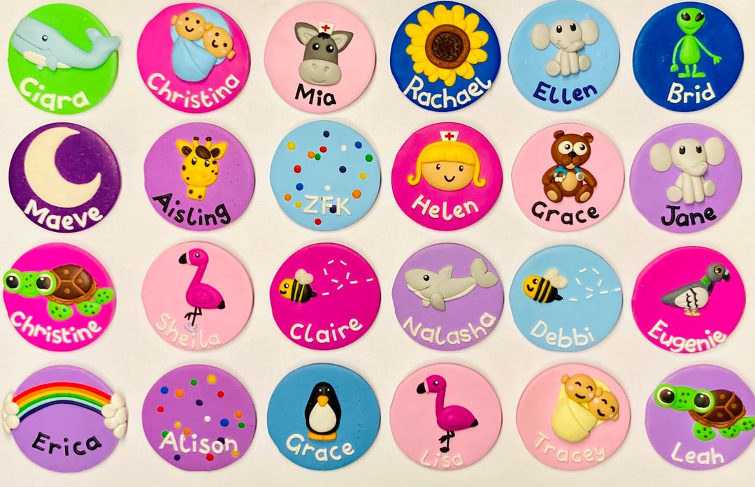 Handmade Personalised Name Badges With Brooch Pin - Etsy UK