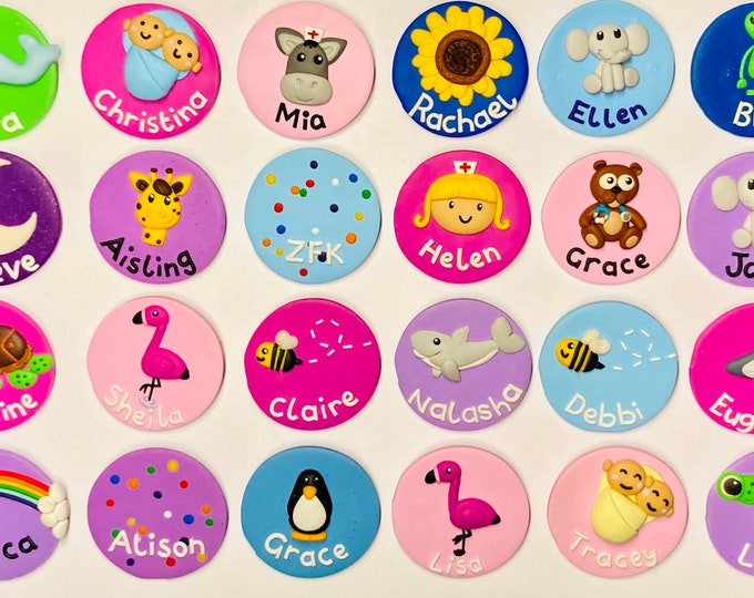 Handmade Personalised Name Badges With Brooch Pin - Etsy UK