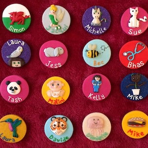 Handmade Personalised Name Badges With Brooch Pin - Etsy UK