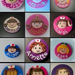 Handmade Personalised Name Badges With Brooch Pin - Etsy UK