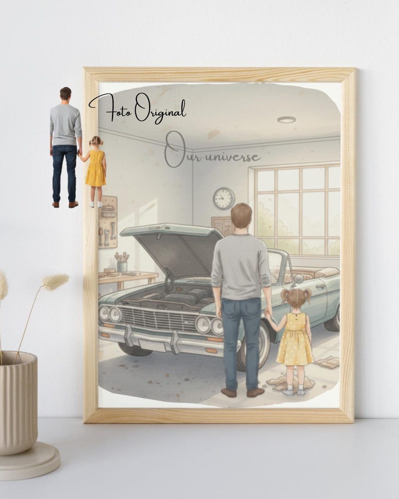 Custom Father's Day Gift Our Universe, Personalized Dad and Daughter ...