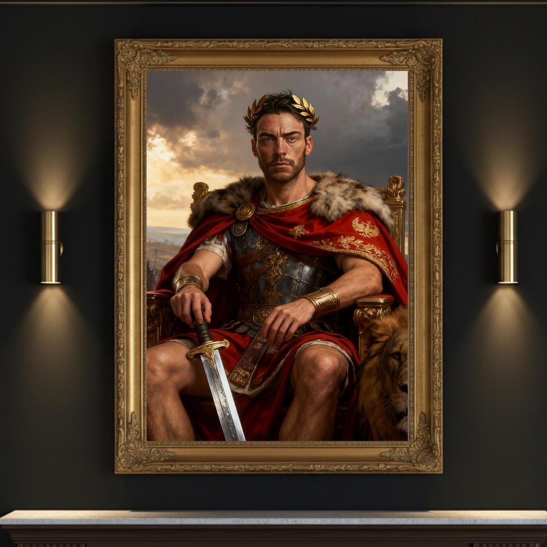 Custom Roman Emperor Portrait From Photo| Art|renaissance Historical ...