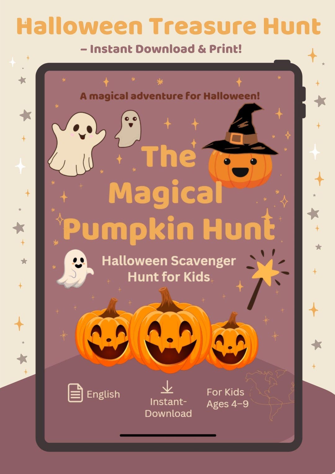 The Magical Pumpkin Hunt – Printable Halloween Scavenger Hunt for Kids ...