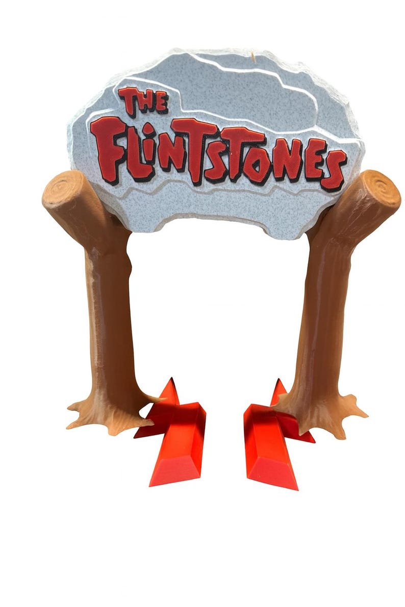 The Flintstones Logo Sign – 3D Printed – 9 Inches Tall - Etsy