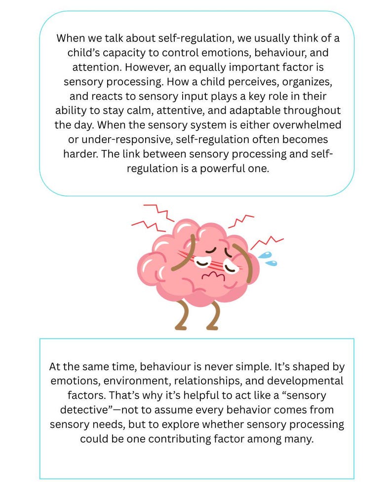 Sensory Processing & Self-regulation Printable | Child Behaviour ...