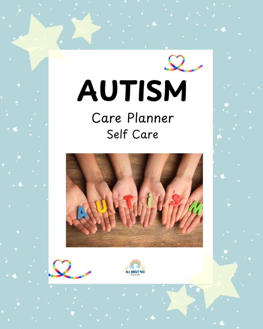 Printable Autism Self Care Planner | Daily Wellness Routine Tracker ...