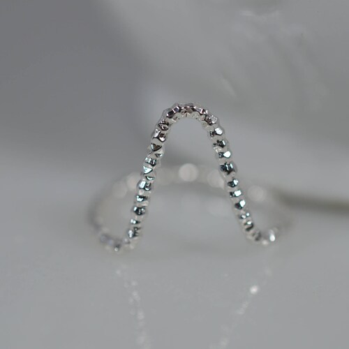 Arch Ring in Sterling Silver Starburst | Etsy