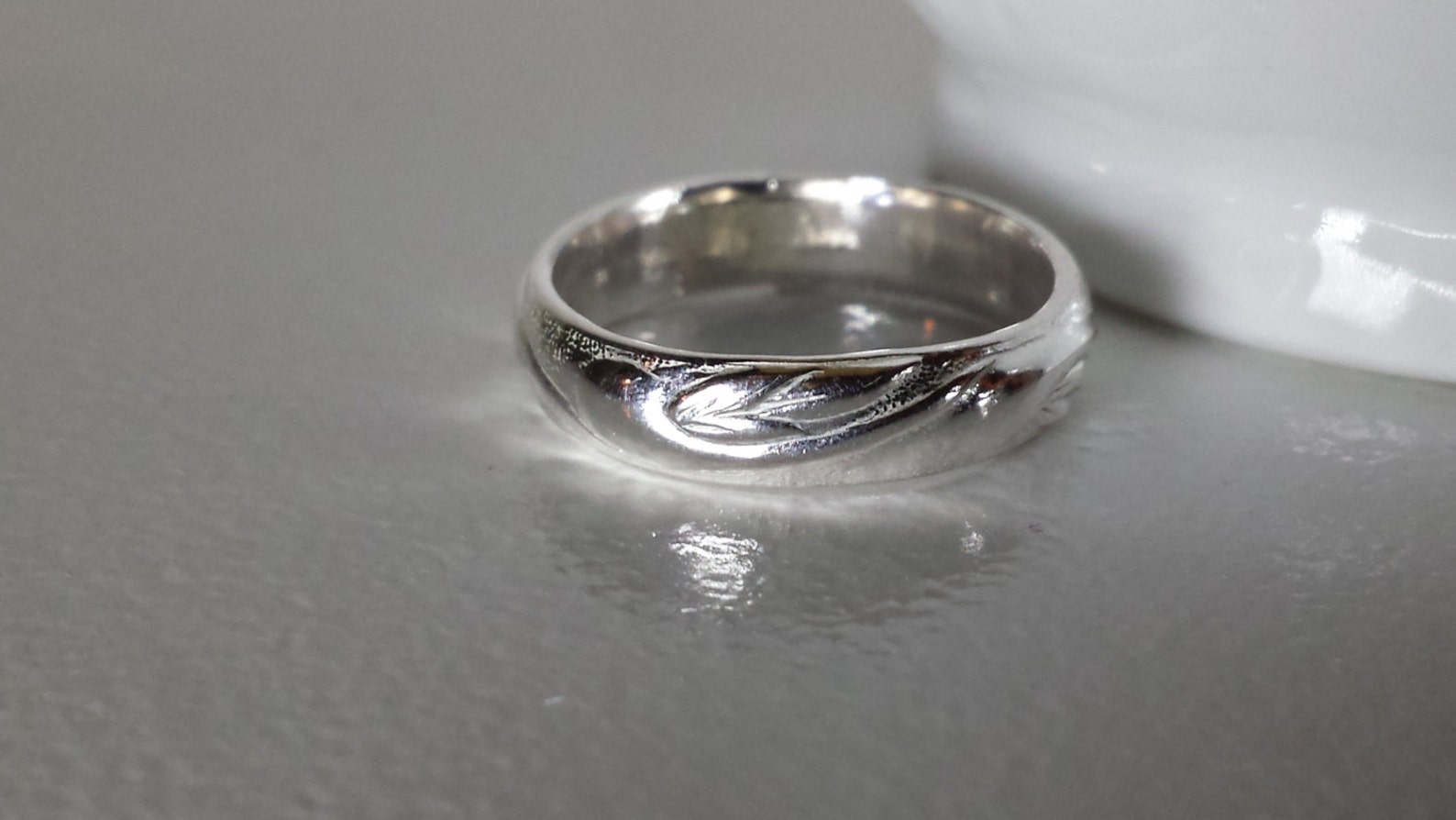 Swirl Pattern Ring Sterling Silver / 925 Stack Stacking - Etsy