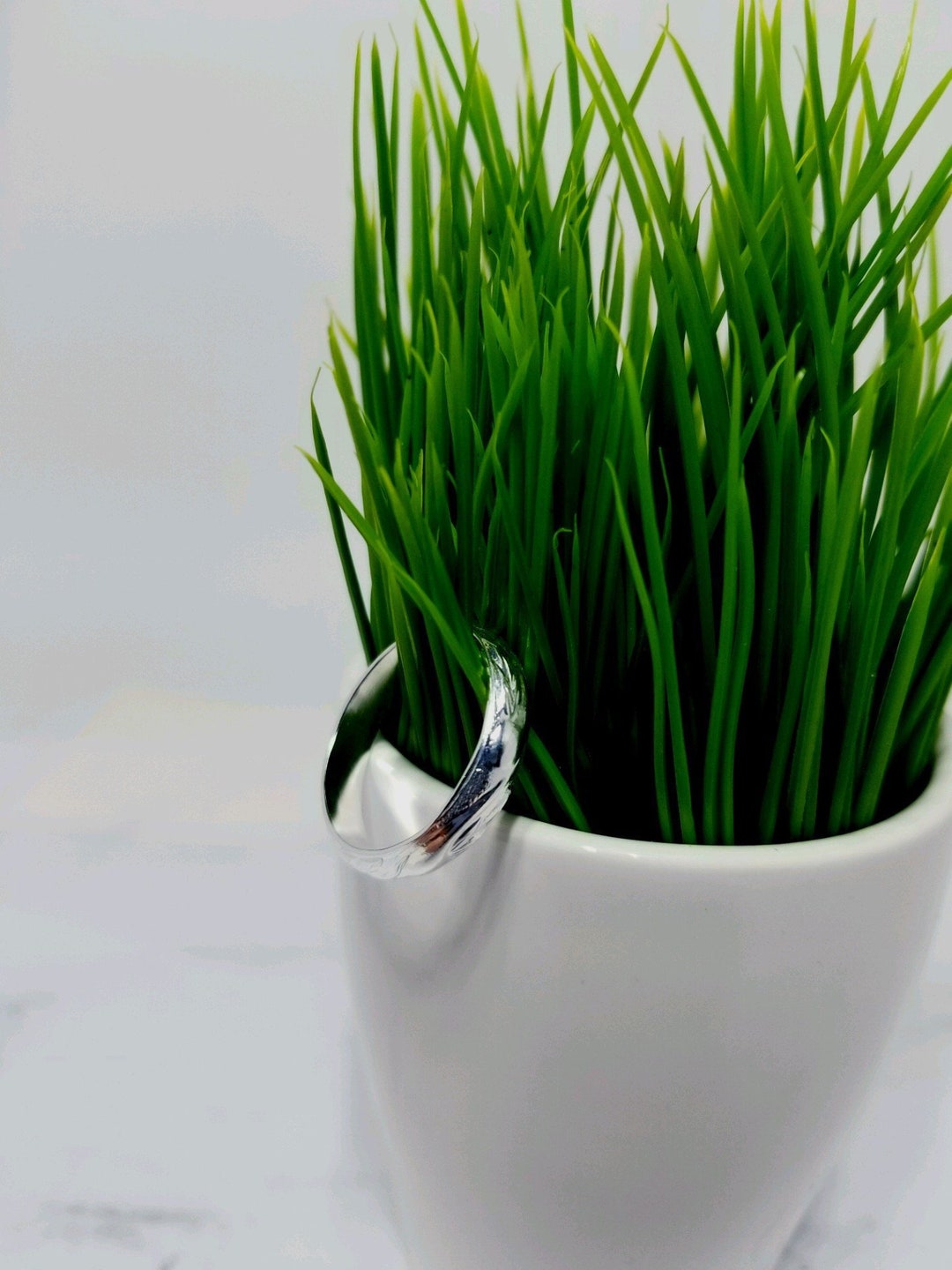 Swirl Pattern Ring - Sterling Silver / 925 Stack - Stacking Ring - Etsy