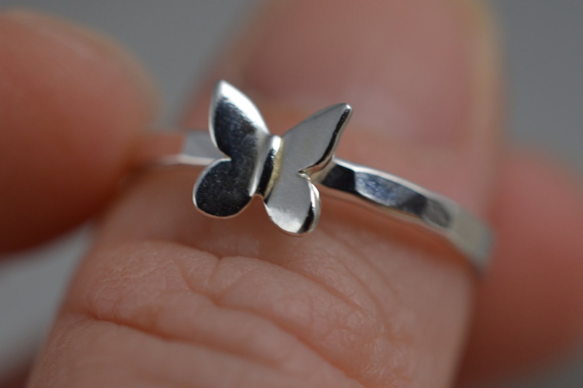 Butterfly Ring in Sterling Silver / Nature Ring / 925 / Insect - Etsy