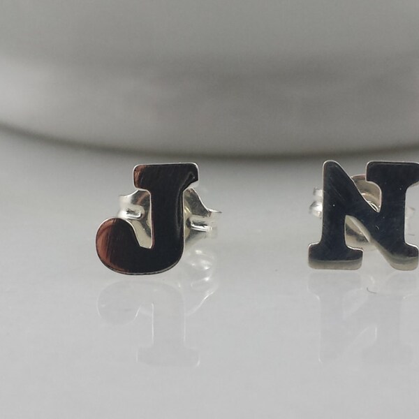 Initial Earrings - Etsy