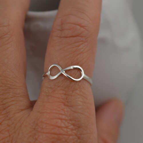 Infinity Ring Sterling Silver / 925 Love Ring - Etsy