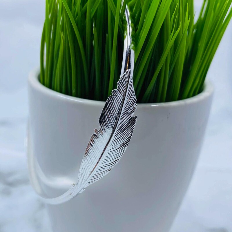 Feather Bangle - Etsy
