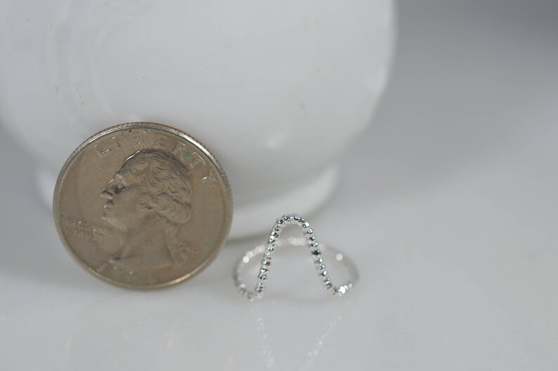 Arch Ring in Sterling Silver Starburst | Etsy