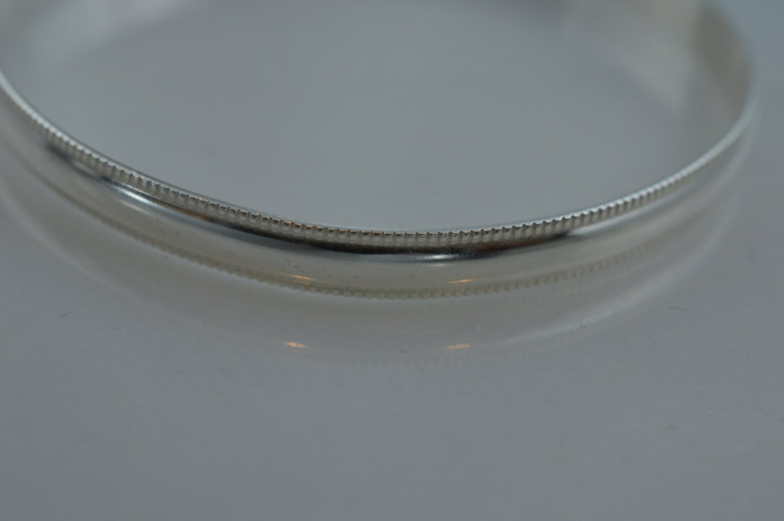 Simple Sterling Silver Bangle Bracelet - Etsy