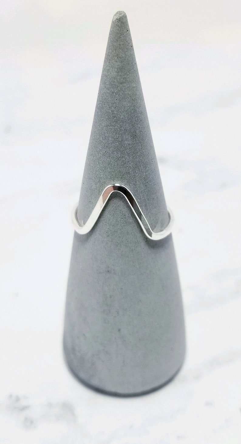 Arch Ring in Sterling Silver - Hammered Finish - Etsy