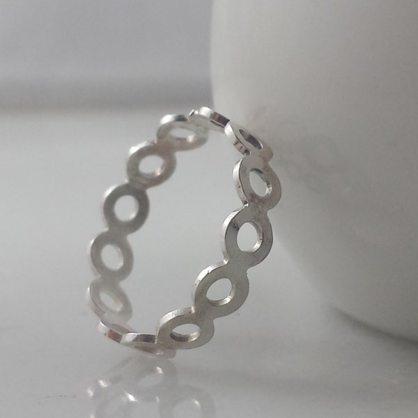 Silver Circle Ring - Etsy