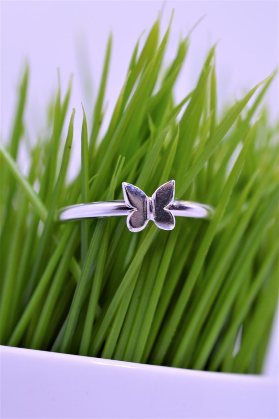 Butterfly Ring in Sterling Silver / Nature Ring / 925 / Insect | Etsy