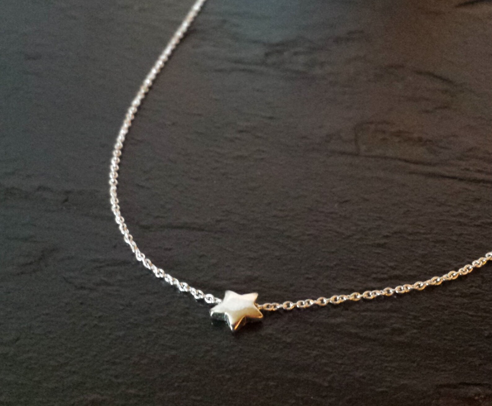 Tiny Sterling Silver Star Necklace Silver Star Jewelry Star - Etsy