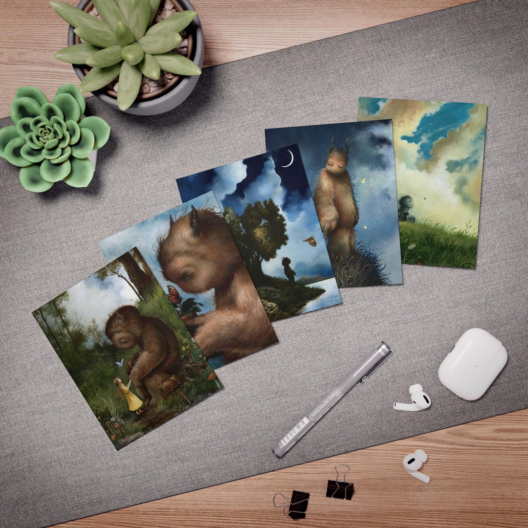 Gentle Creatures® Set 1 Greeting Cards (blank) by Dan May, 5-pack - Etsy