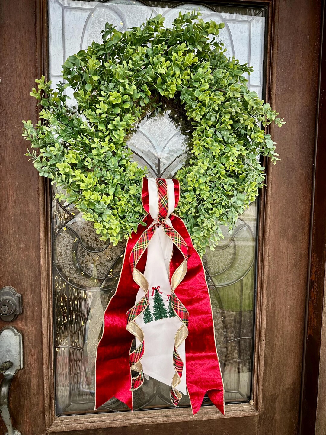 Christmas Wreath Sash Pack / Embroidered Christmas Sash + Coordinating ...