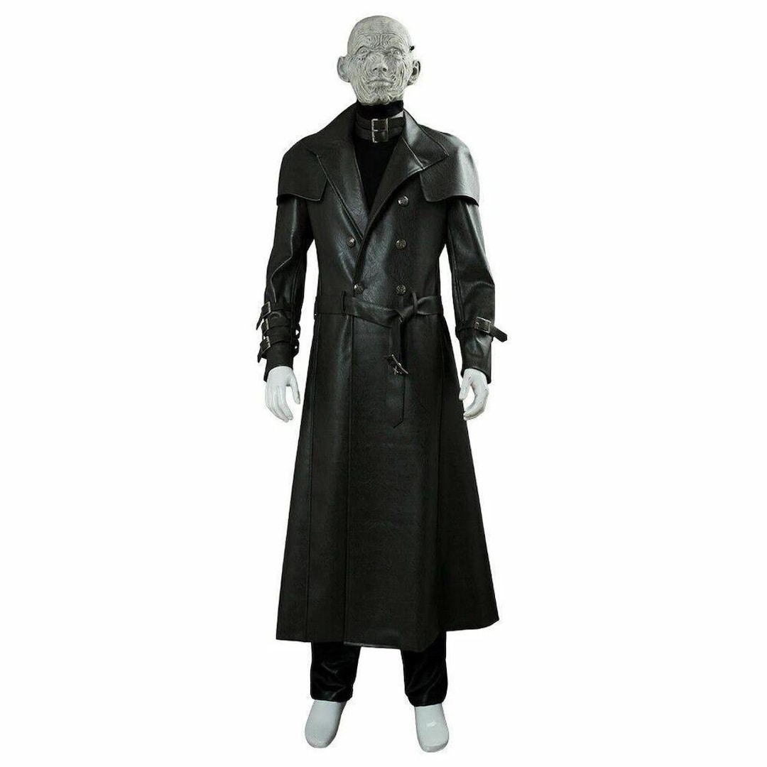 Mr. X Resident Evil 2 Remake Cosplay Trench Coat | Black Military ...
