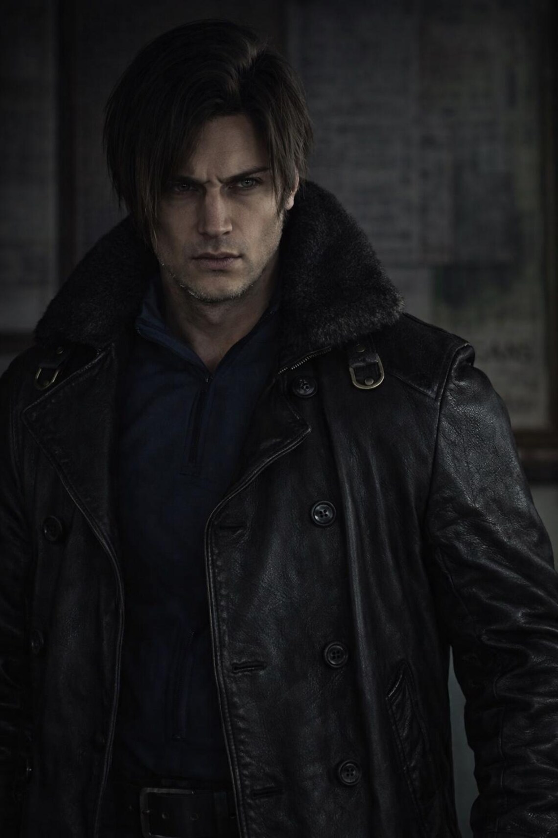 RE9 Leon S Kennedy Leather Jacket | Resident Evil Cosplay Costume - Etsy