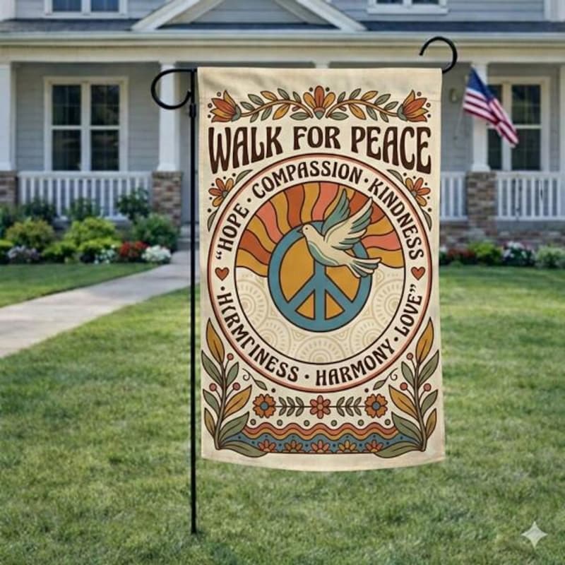 Walk for Peace Flag - Etsy