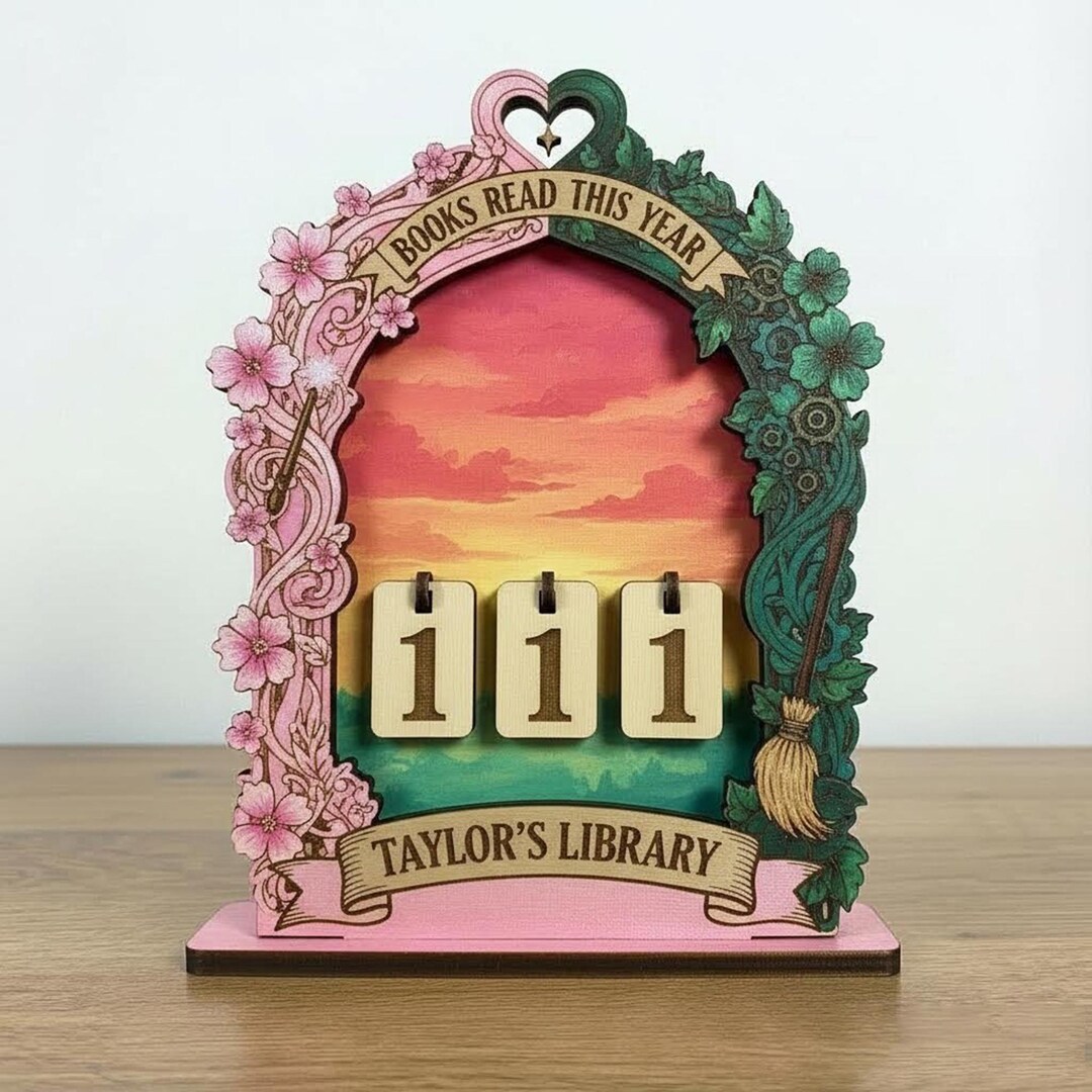 Custom Wicked Book Tracker, Custom Reader Name Reading Counter, Wicked ...