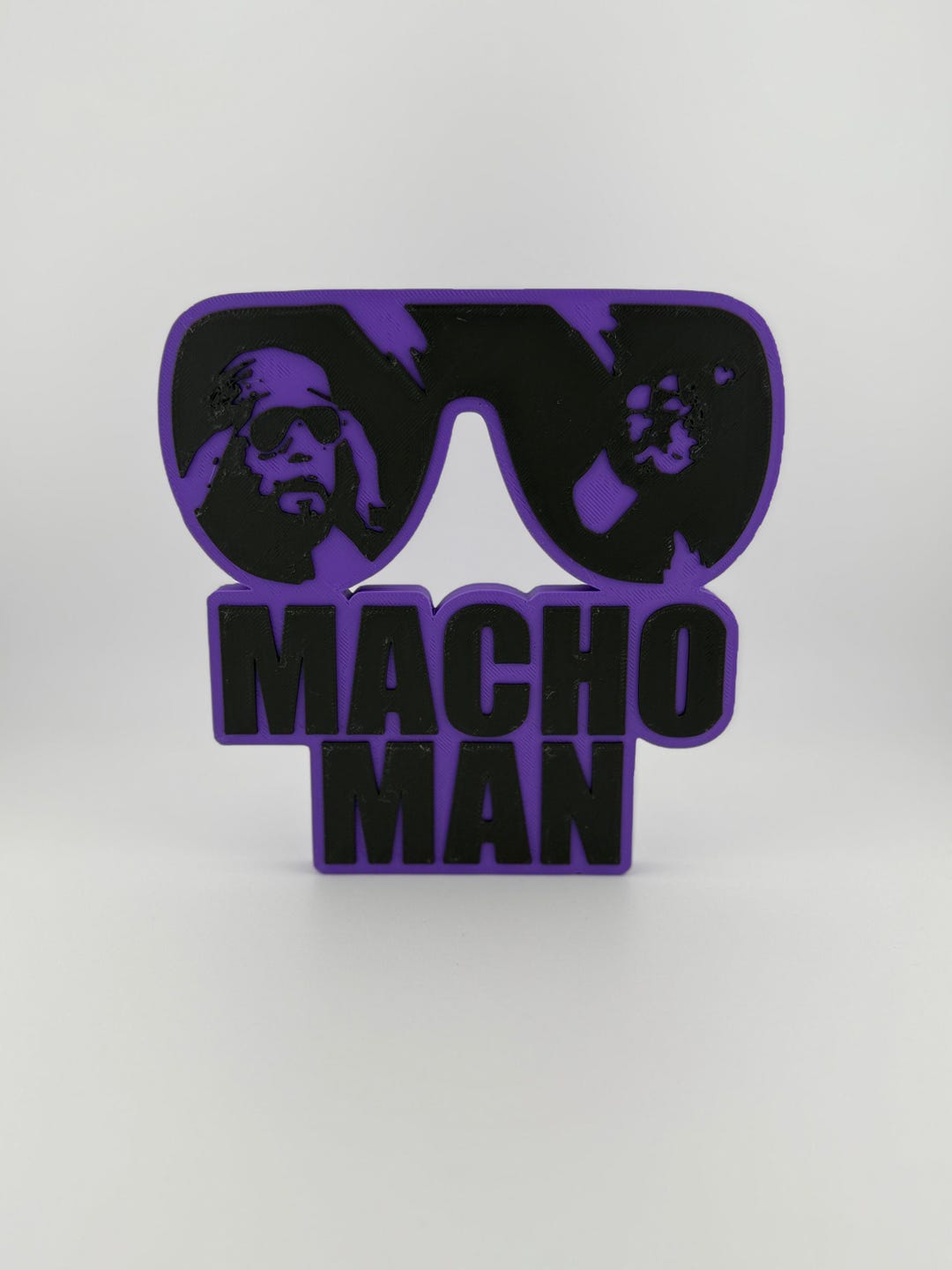 3D Print- Macho Man Glasses Logo - Etsy