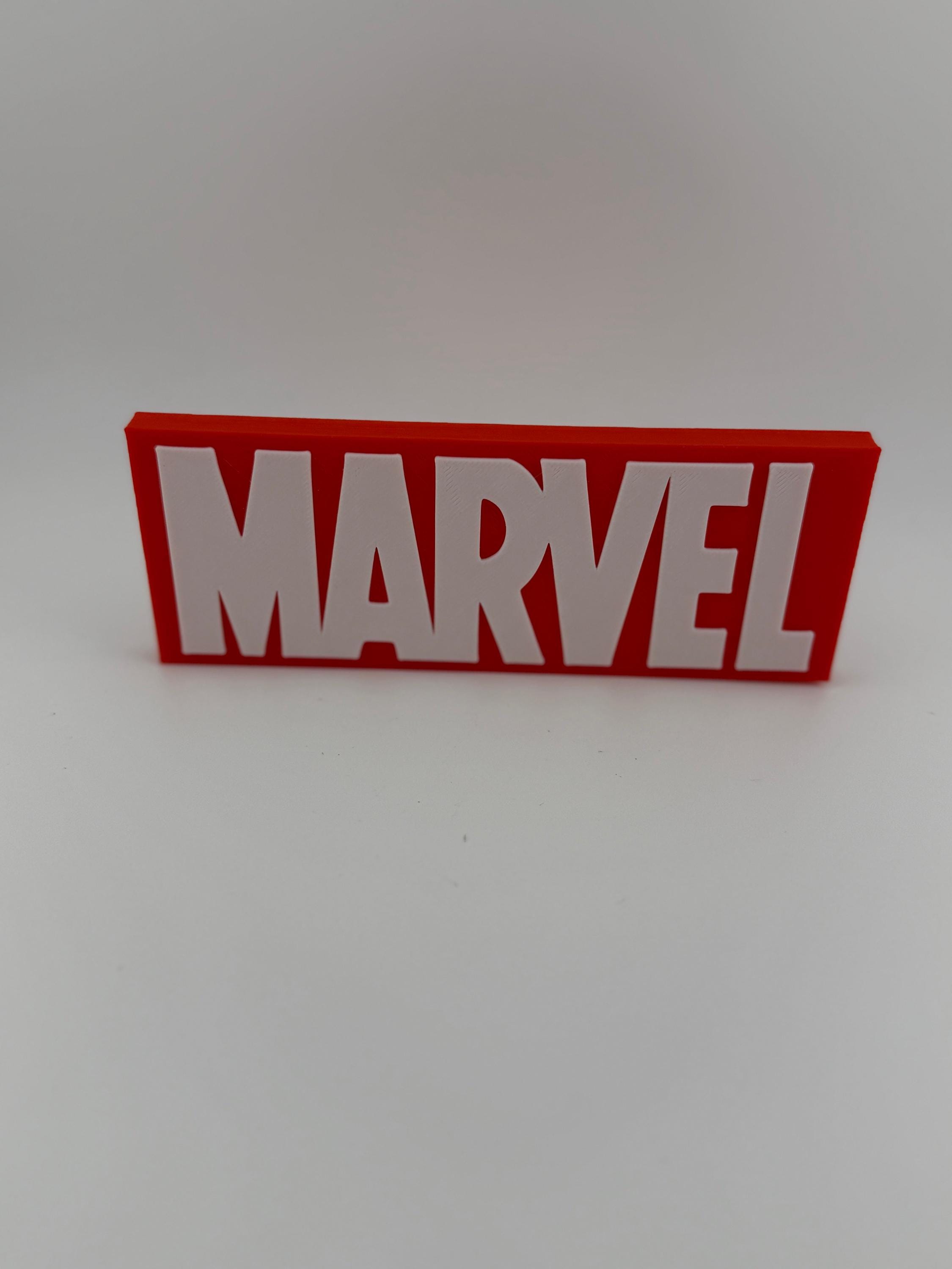 3D Print- Marvel Logo - Etsy