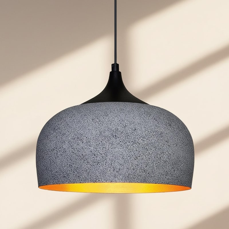 Grey Stone Light Fixture - Etsy