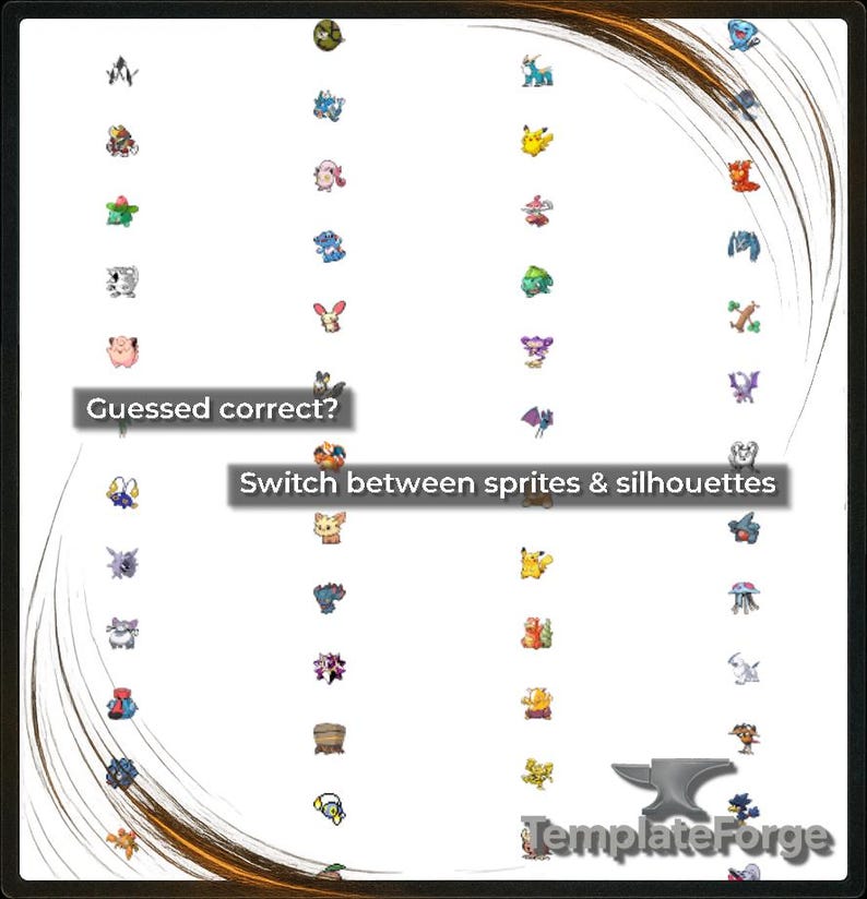 Pokemon Templateforge - Phantasmal Flames Google Sheets Complete Set ...