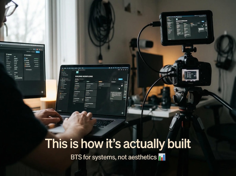 Done-for-you BTS Content With AI | Cinematic Behind-the-scenes Photos ...