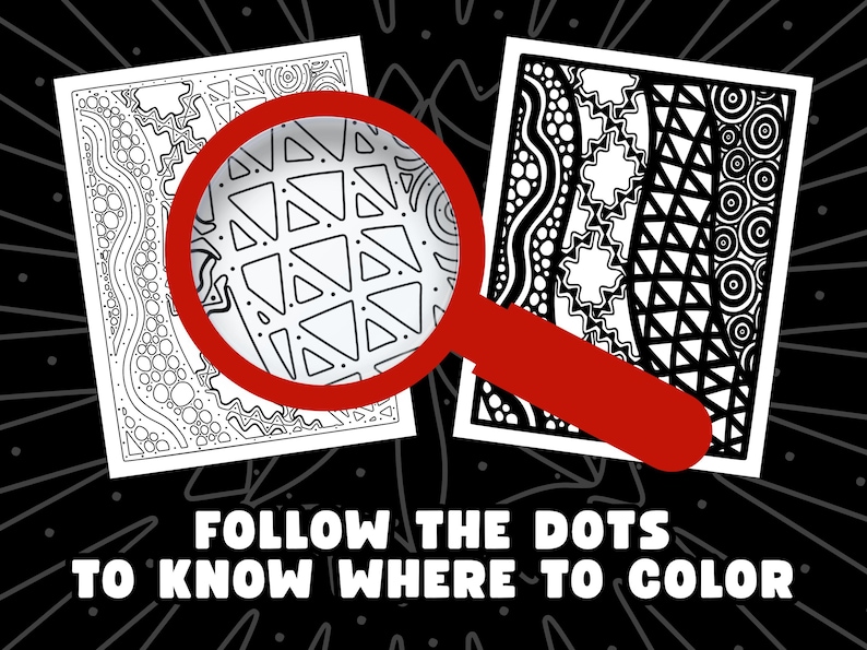 Mindful Patterns Monochrome Coloring Book Pages, 40 One Color Pattern ...