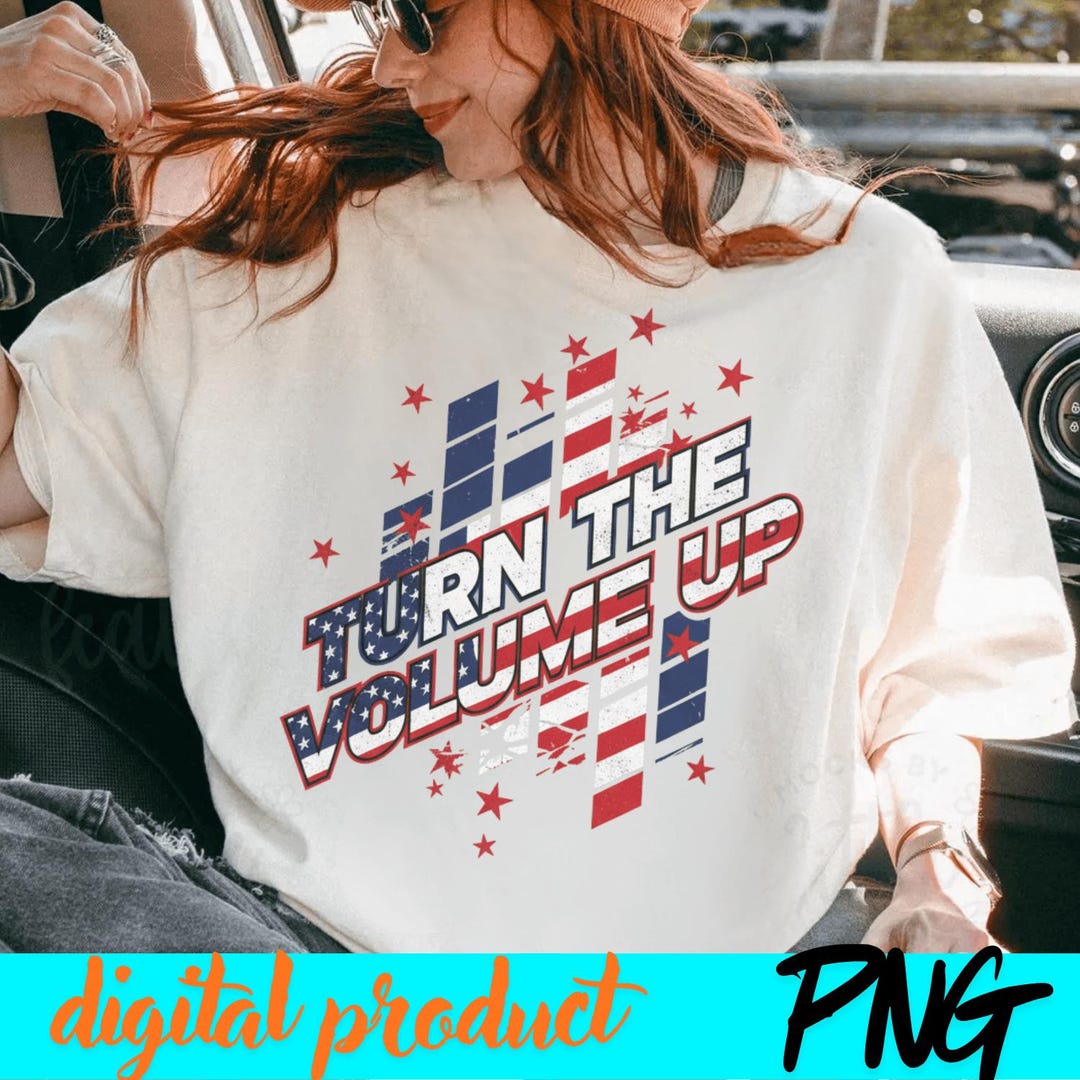 Turn the Volume up PNG, Retro Music Design (digital Download) - Etsy