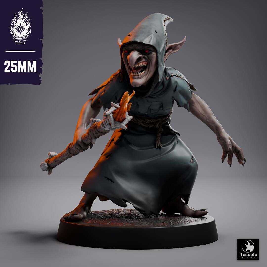 Goblin Priest | the Fortress of Malakar | Dnd Pathfinder RPG Miniature ...