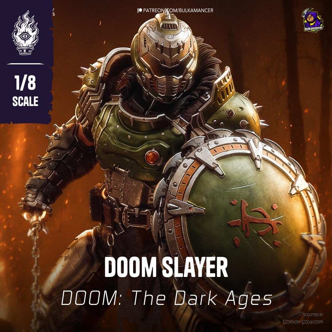 Doom Slayer | Doom: the Dark Ages | 3D Printed Resin Figurine | Ready ...