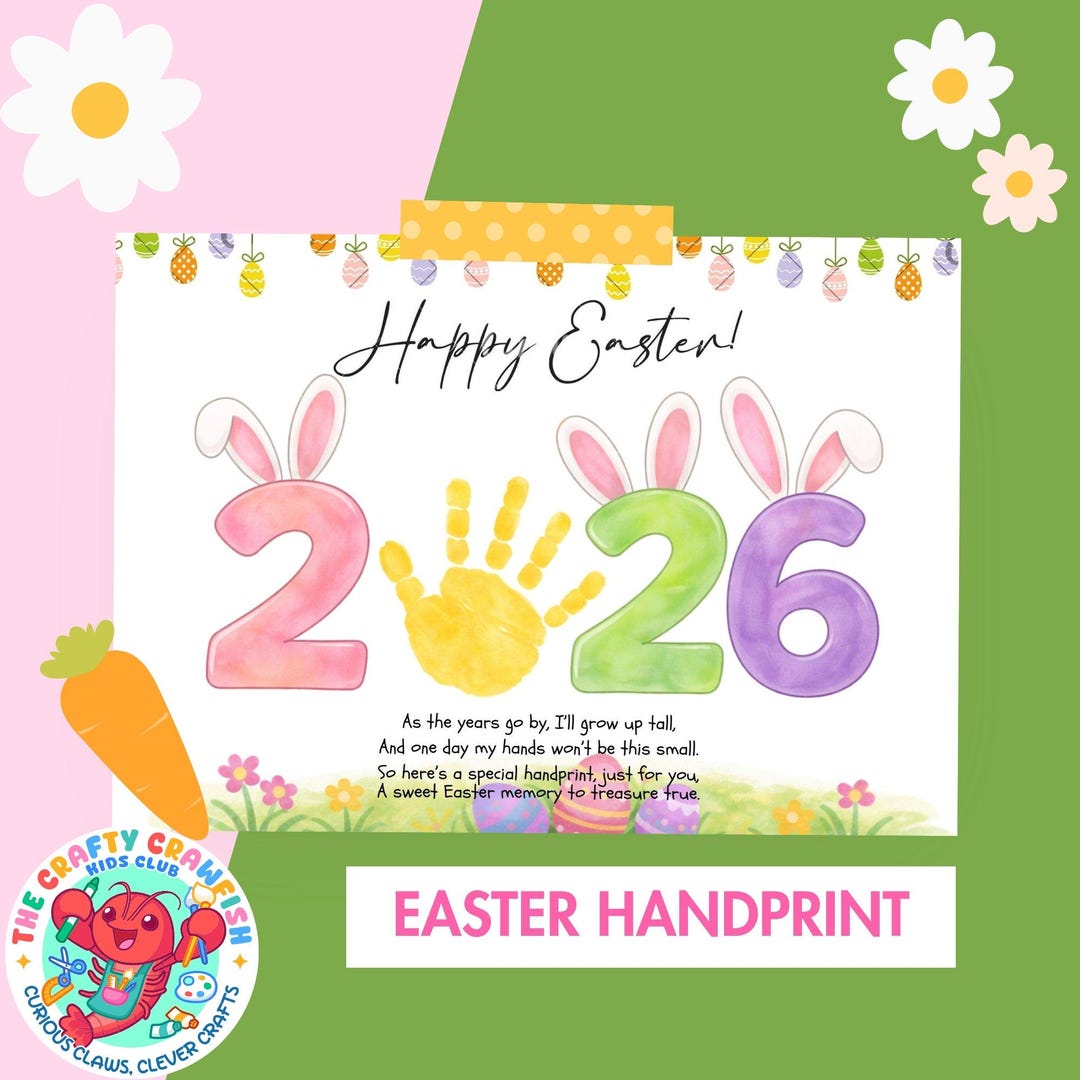 Easter Handprint Craft | Printable Keepsake Template | Kids Easter ...